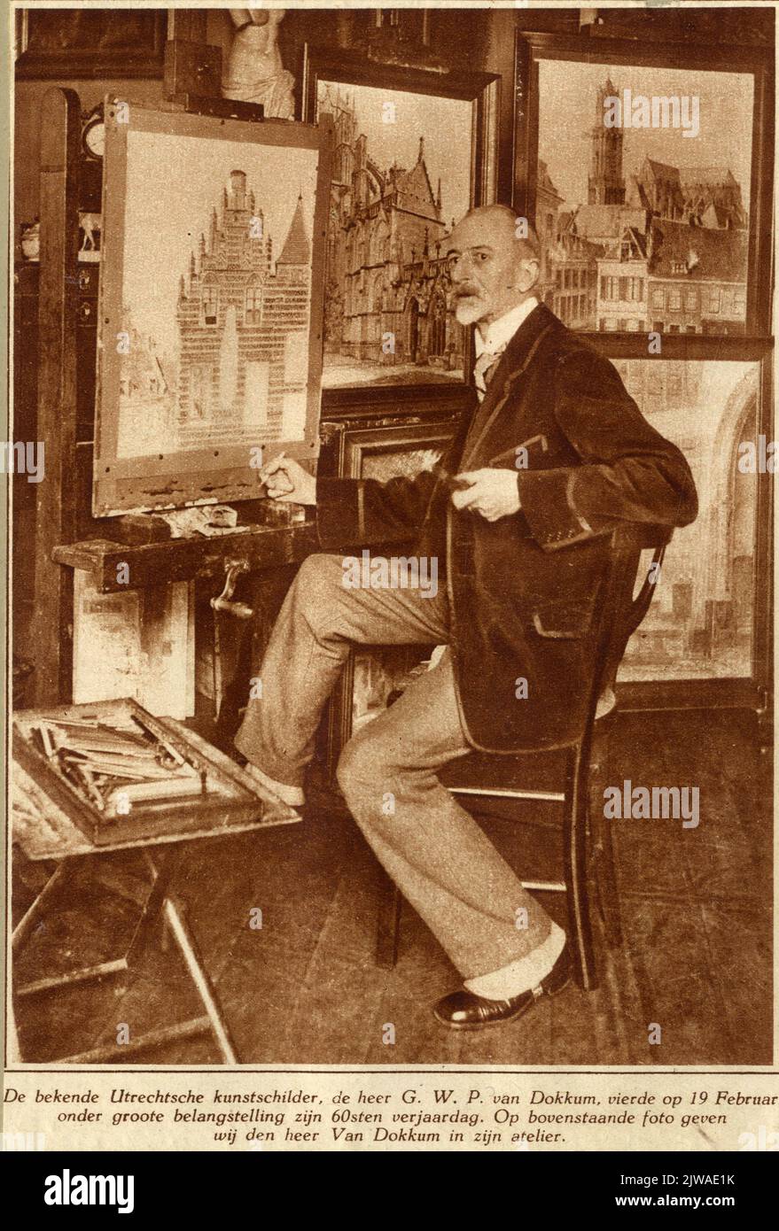 The well -known Utrechtsche painter, Mr. G. W. P. van Dokkum ...