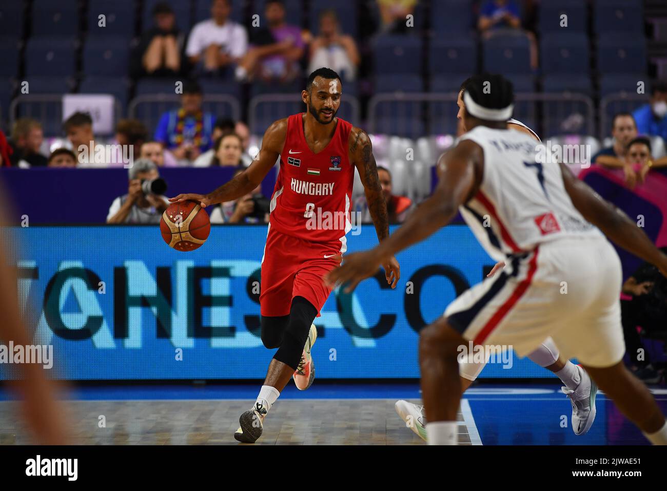 COLOGNE, GERMANY - SEPTEMBER 4, 2022: Adam Hanga. The basketball match ...