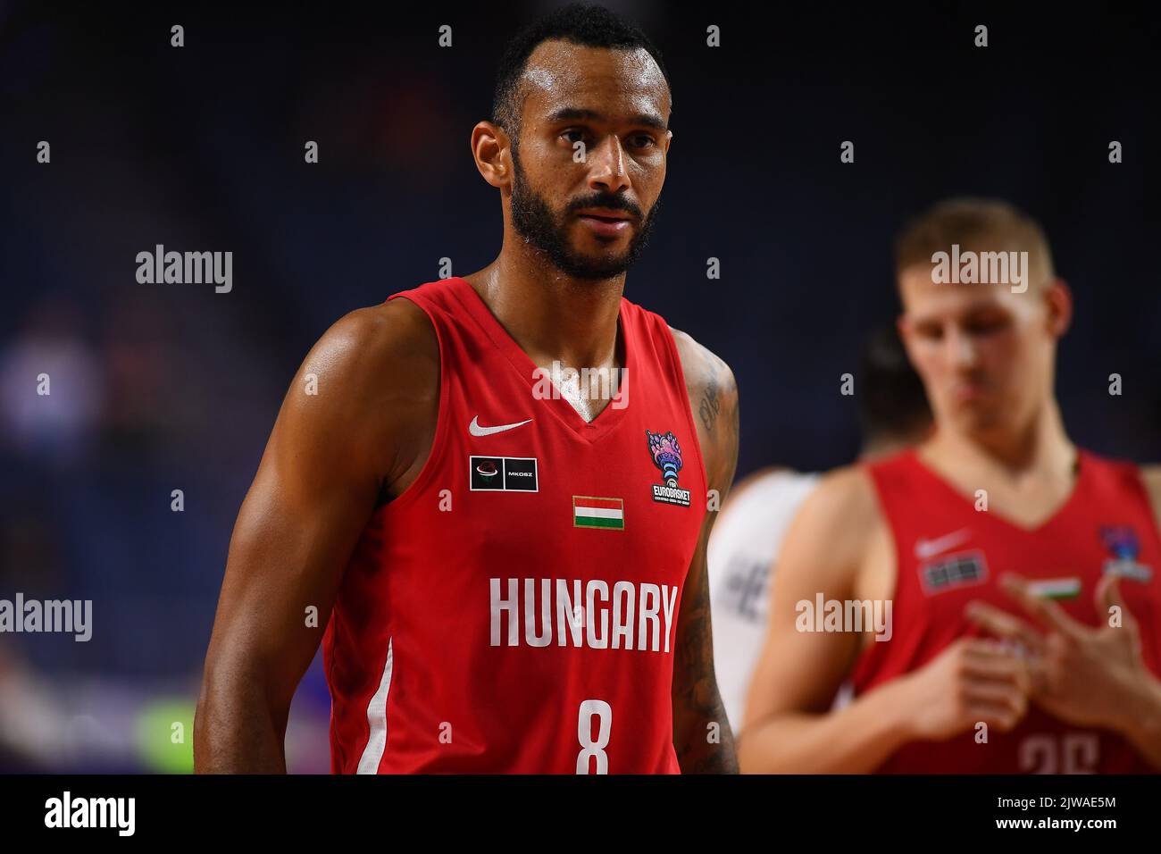 COLOGNE, GERMANY - SEPTEMBER 4, 2022: Adam Hanga. The basketball match ...
