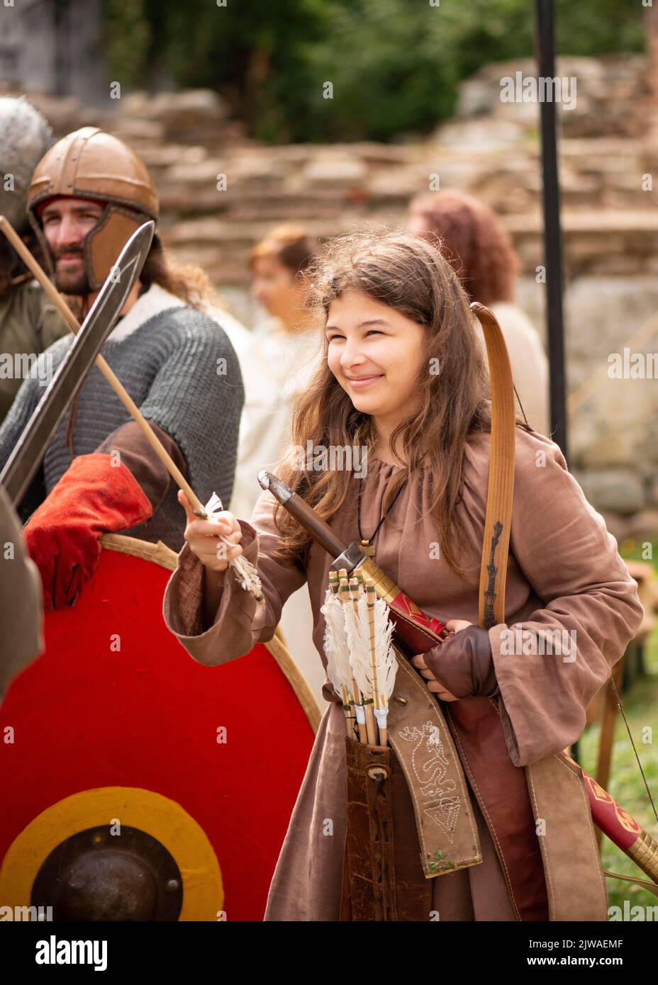 Young roman girl hi-res stock photography and images - Alamy