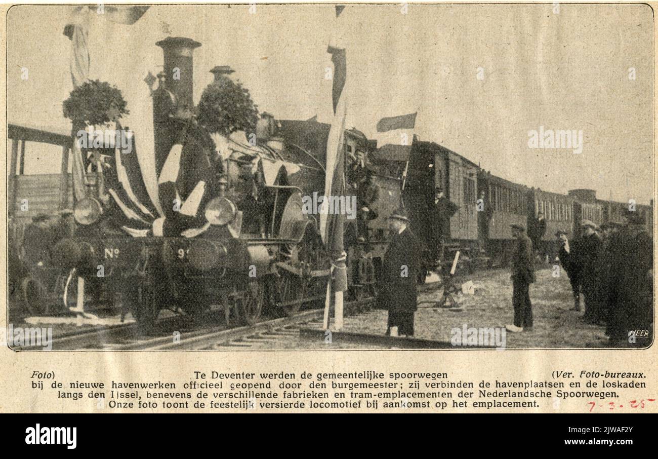 Image of the party train on the occasion of the commitment of the port ...