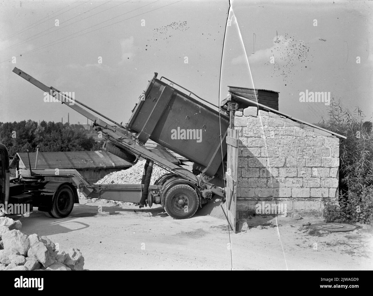 Image of the transport of lime by car load box from N.S. At a limestone ...