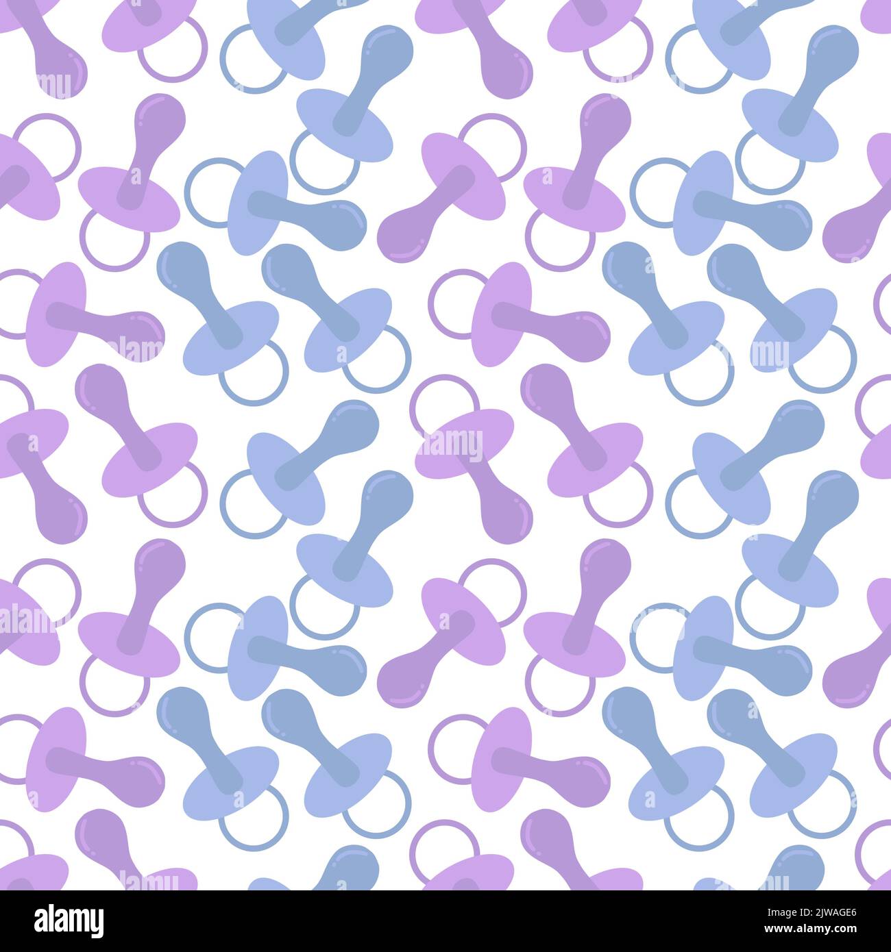 Cartoon baby pacifier seamless toys pattern for kids clothes print and ...