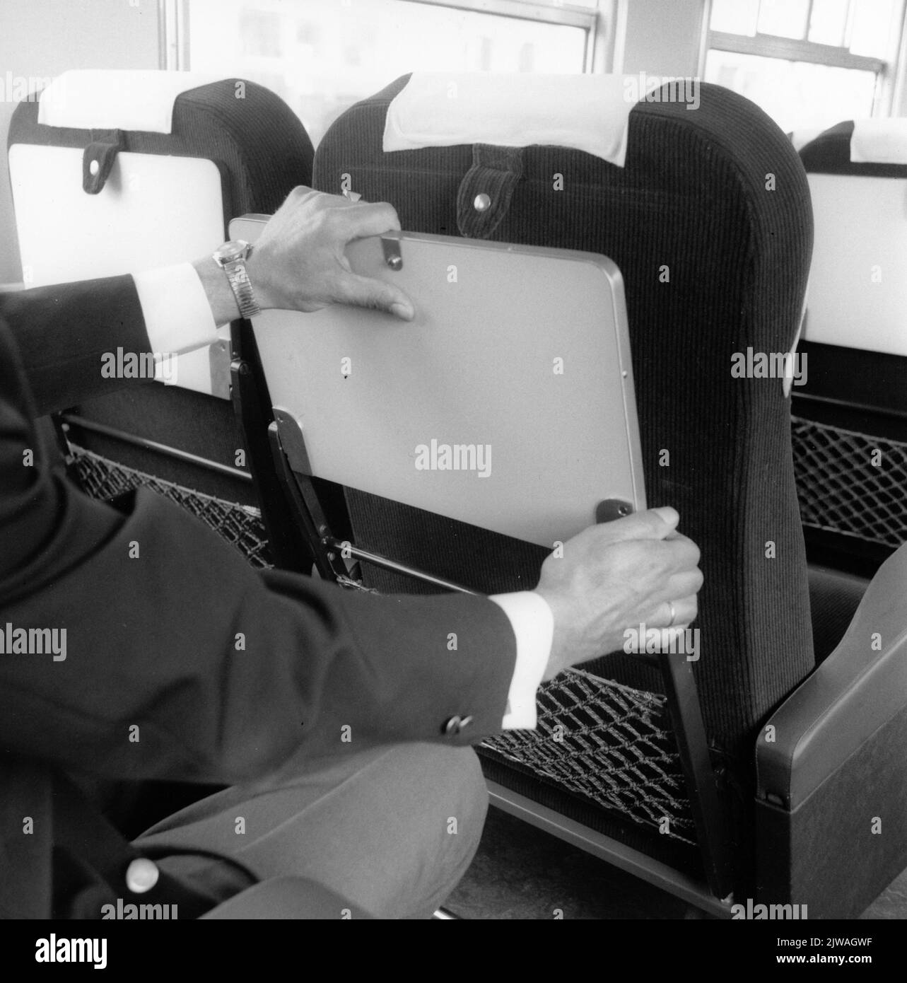 Interior of the Electric train set no. 1970 (Mat. 1954, plan P) of the ...