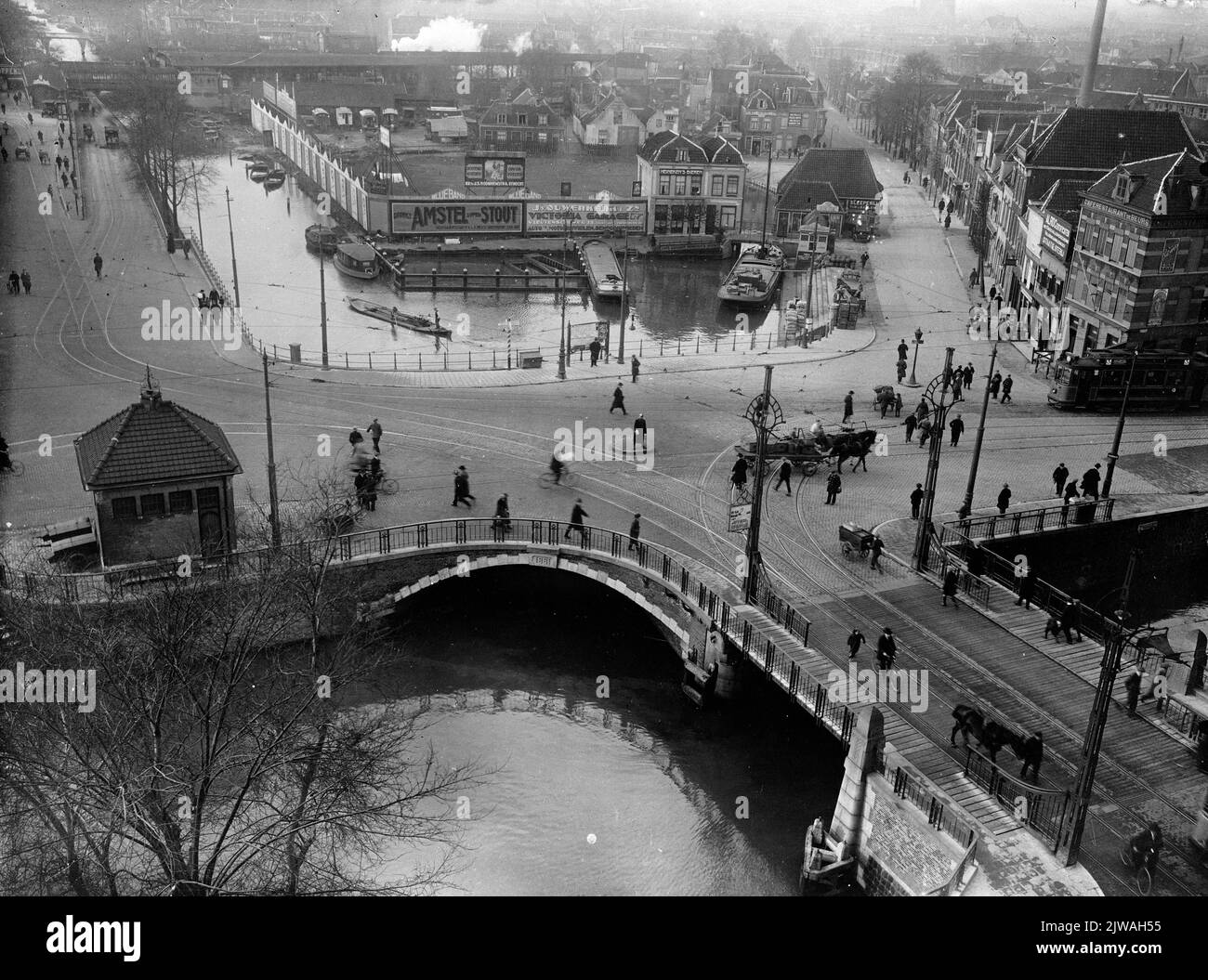 View of the Smakkelaarsbrug over the Leidsche Rijn in Utrecht and on ...