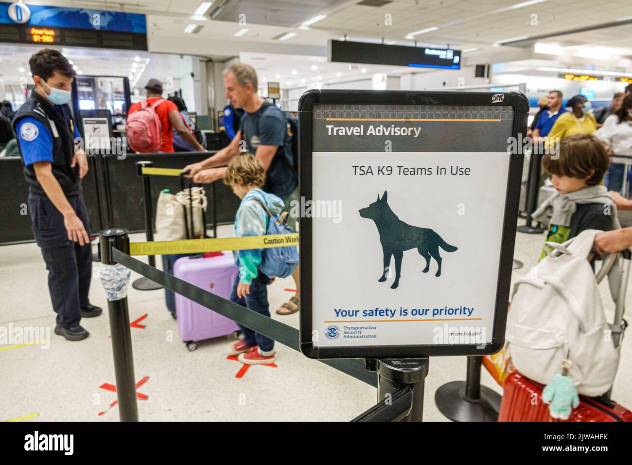 Us airport security check on passenger hi-res stock photography and ...