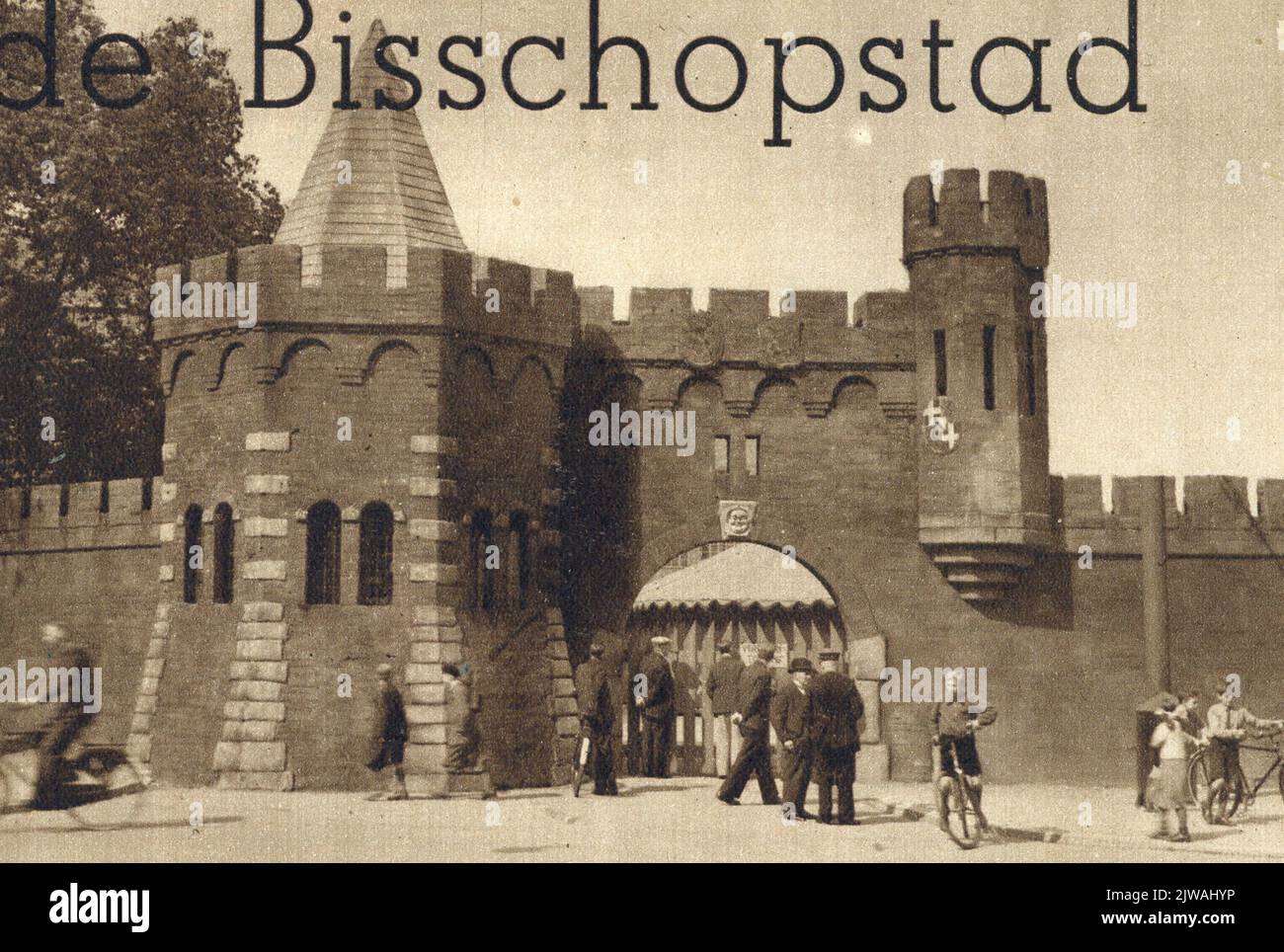 Party in the Bisschopsstad/ entrance to the Vredenburg Castle, which ...
