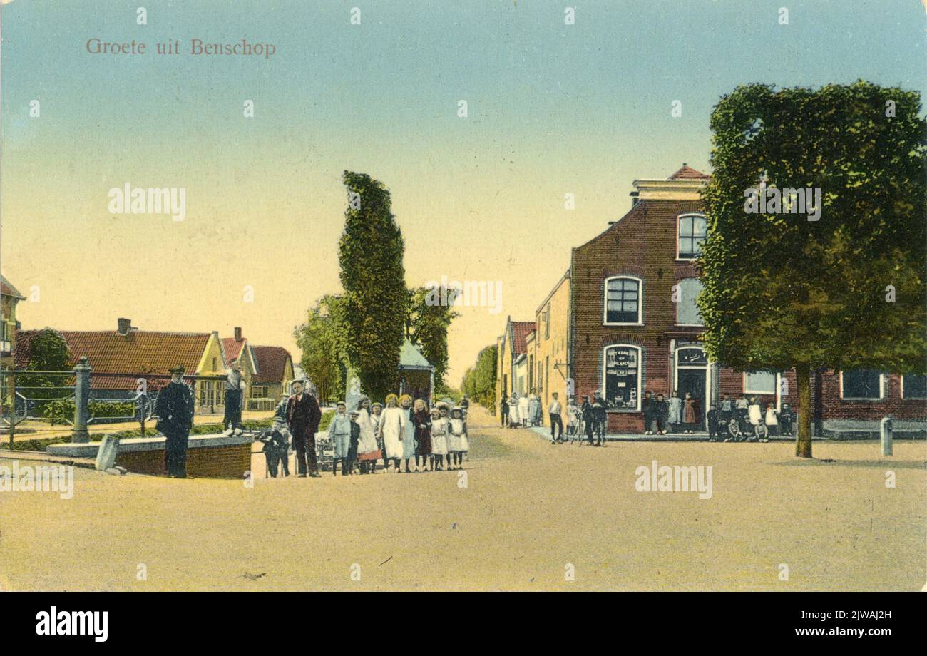 View of the village in Benschop from the east, with the Dorp Dorp on ...