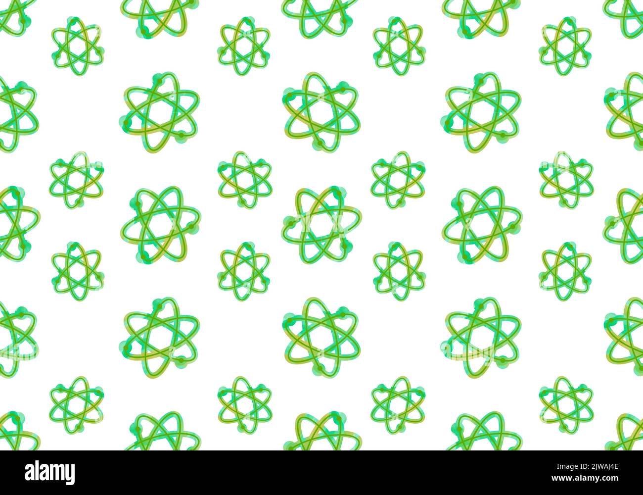 Back to school seamless cartoon atom pattern for kids clothes print and ...