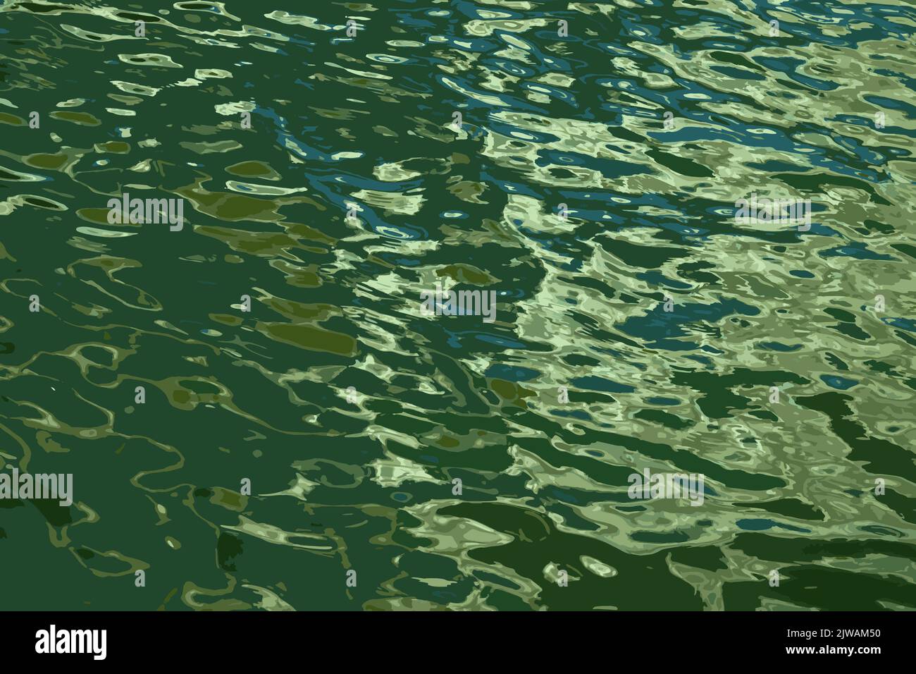 Vector illustration of water ripple texture background. Wavy water ...