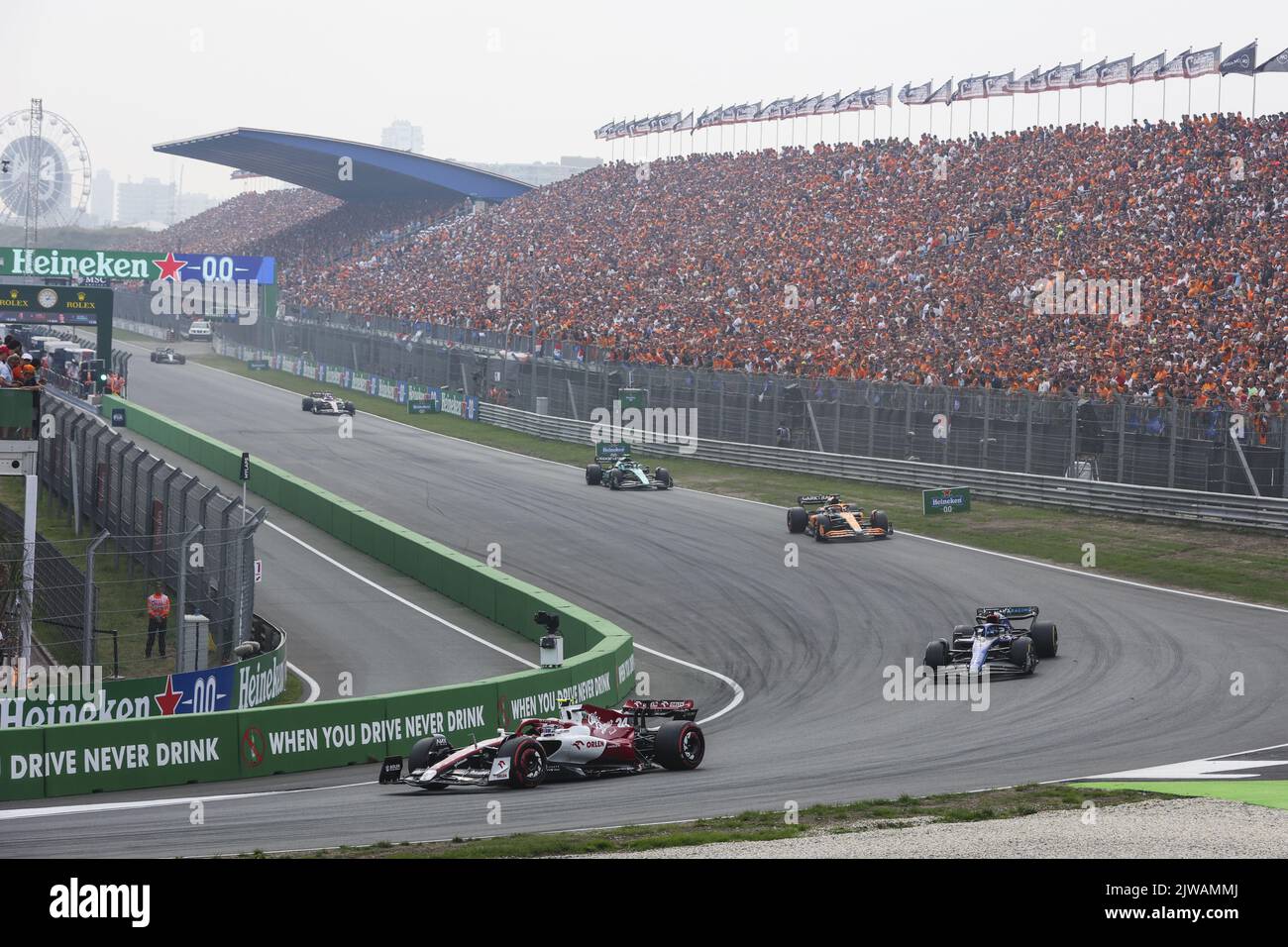 September 4, 2022, Rome, Netherlands: 24 ZHOU Guanyu (chi), Alfa Romeo ...