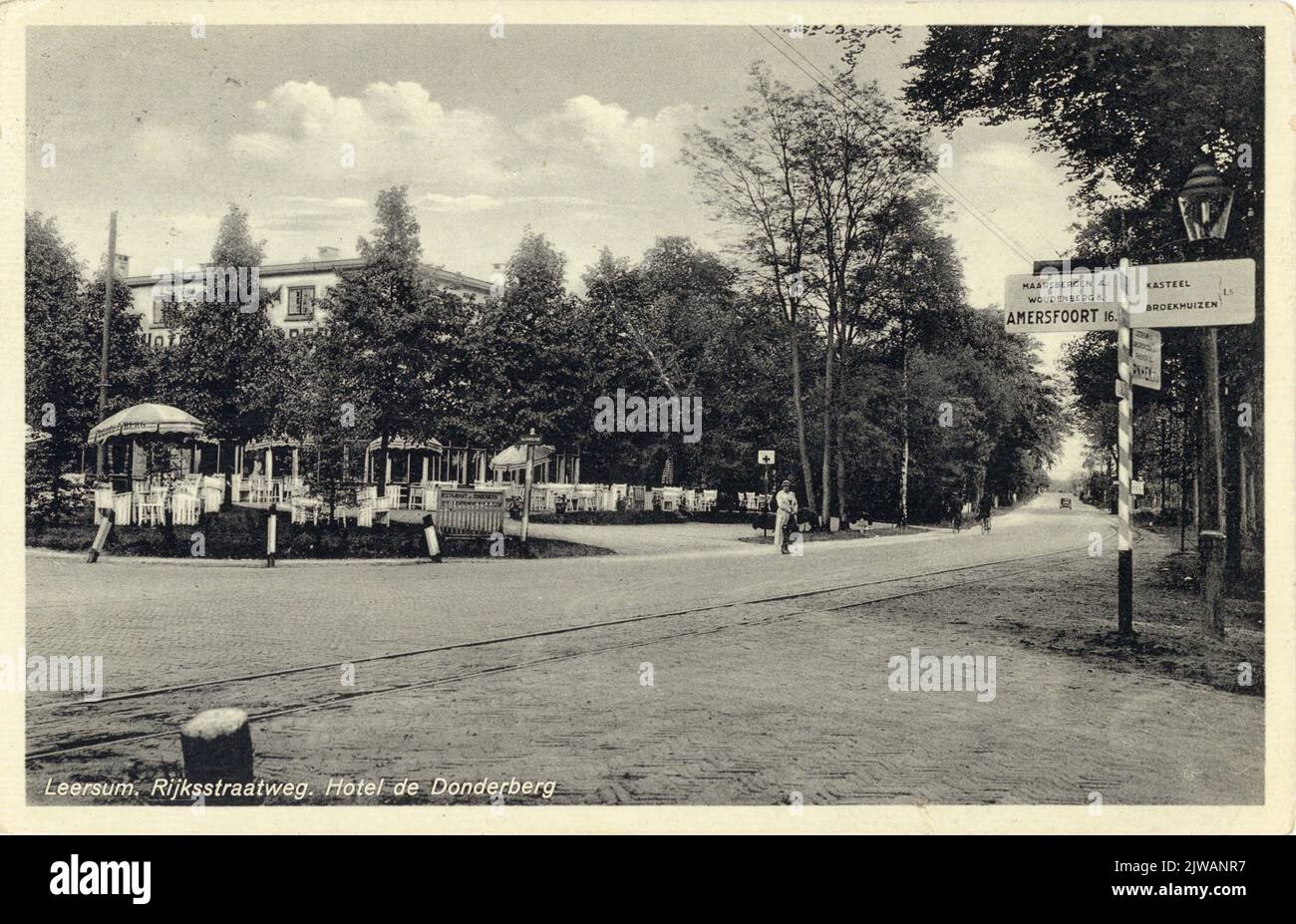 View of the front and right façade of the Hotel De Donderberg ...