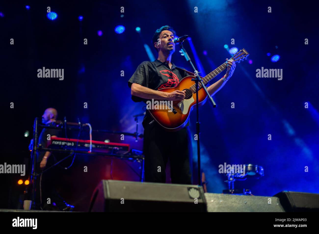 Mexican band Cafe Tacvba performing live at Vive Latino 2022 Music ...