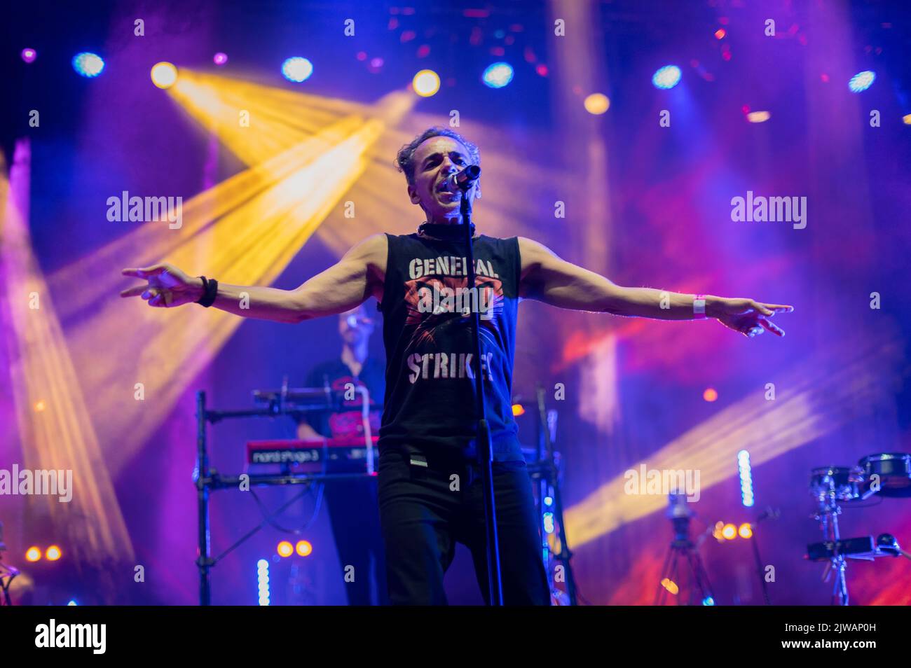 Mexican band Cafe Tacvba performing live at Vive Latino 2022 Music ...