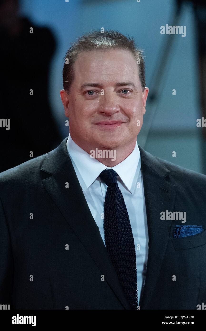Bredan Fraser attending The Whale Premiere during the 79th Venice ...