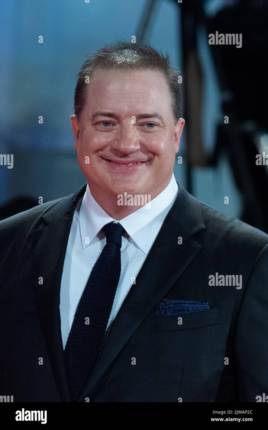 Bredan Fraser attending The Whale Premiere during the 79th Venice ...