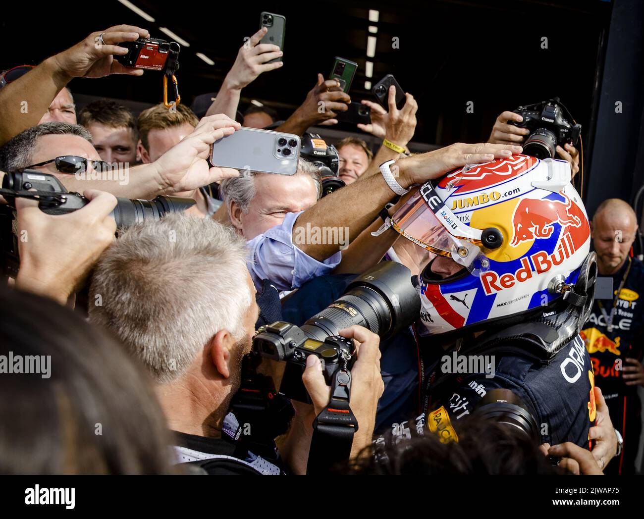 ZANDVOORT - Max Verstappen (Red Bull Racing) wins the F1 Grand Prix of the Netherlands at ...