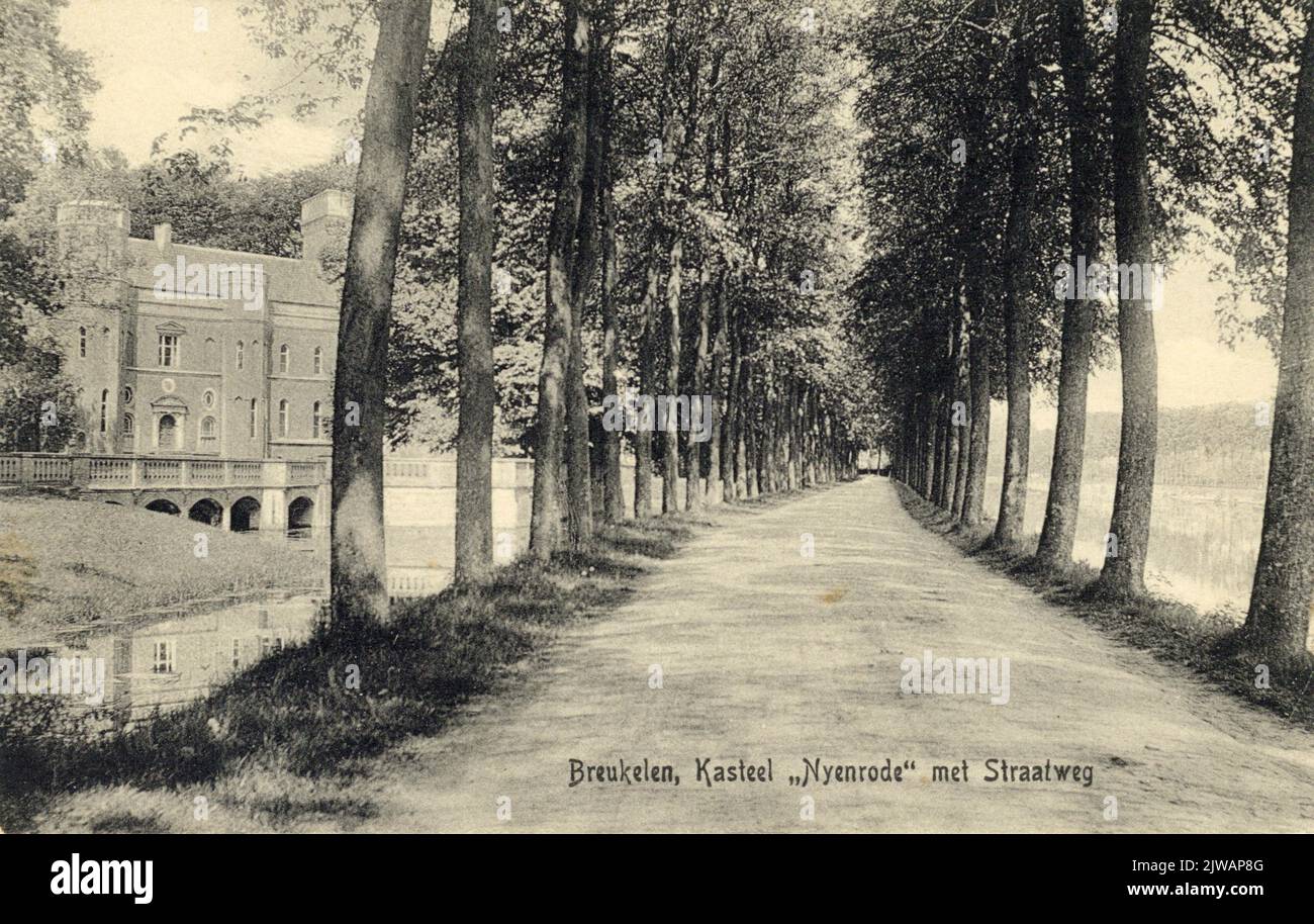 View of the road at Breukelen from the south, with the front of the ...