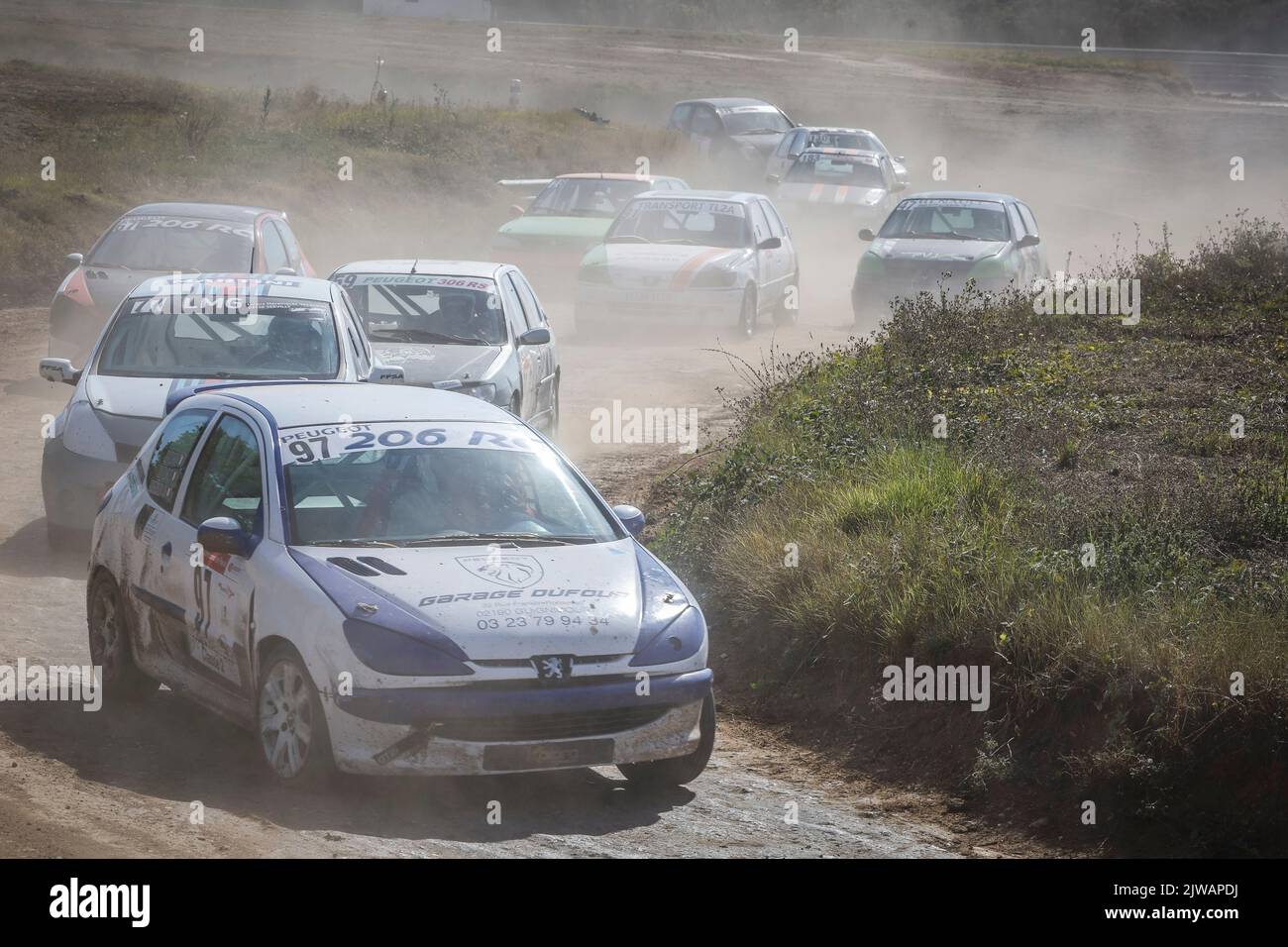 97 BARBASON Alexis / DUFOUR Cédric, Peugeot 206 RC, action during the ...