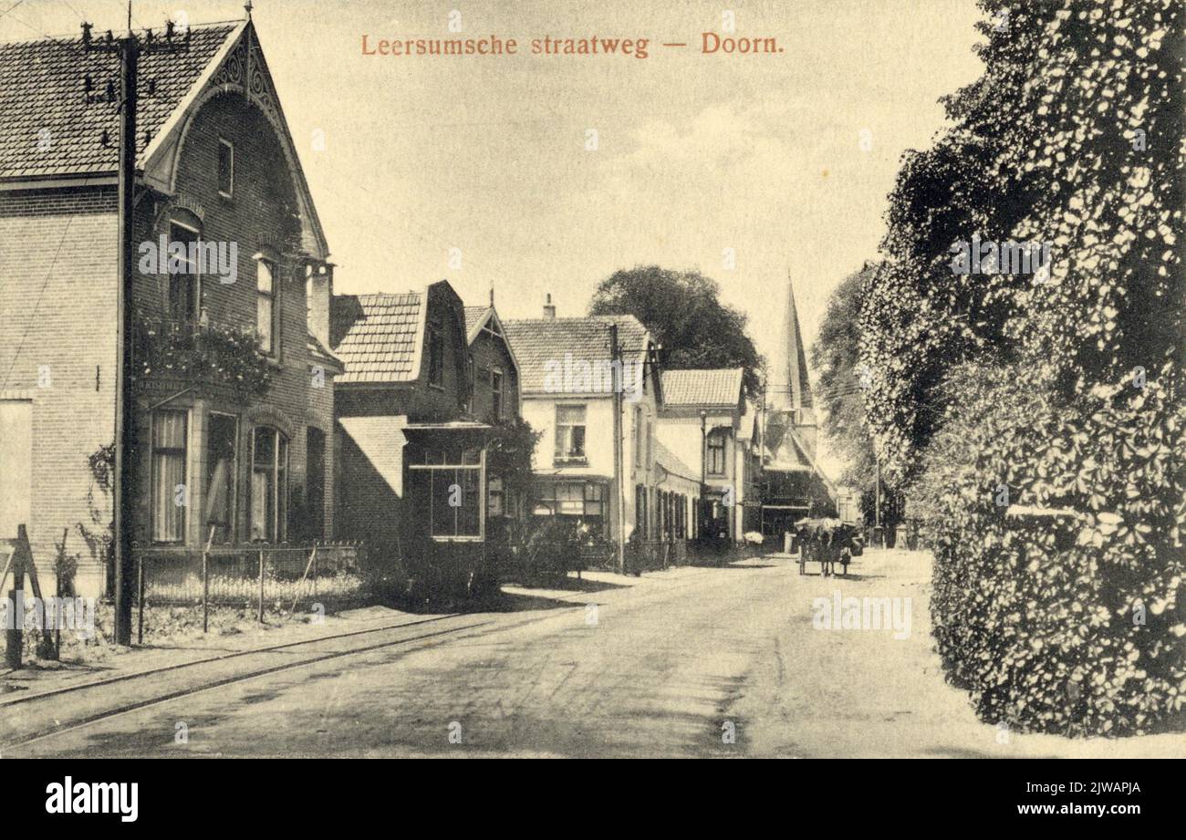 View in the Dorpsstraat in Doorn from the east Stock Photo - Alamy