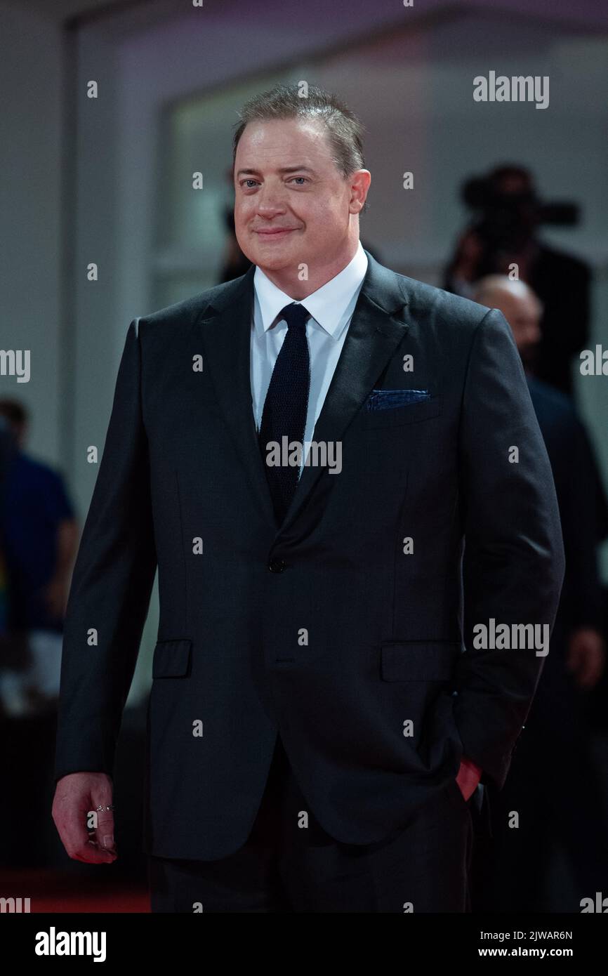 Bredan Fraser attending The Whale Premiere during the 79th Venice ...