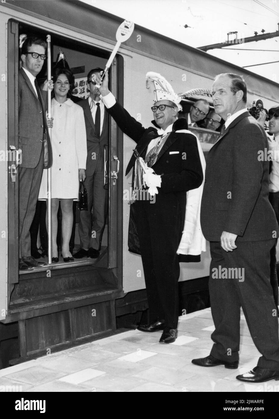 Image of the opening of the new N.S. station Tilburg West in Tilburg ...