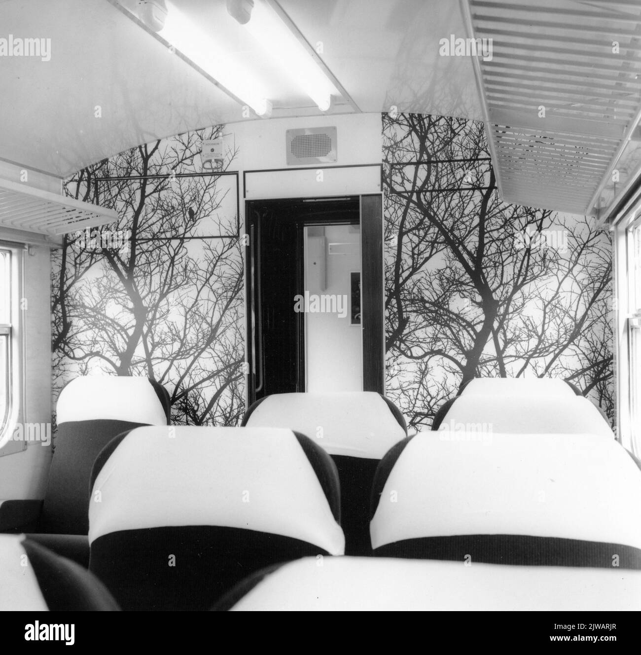 Interior of the Electric train set no. 1970 (Mat. 1954, Plan P) of the ...
