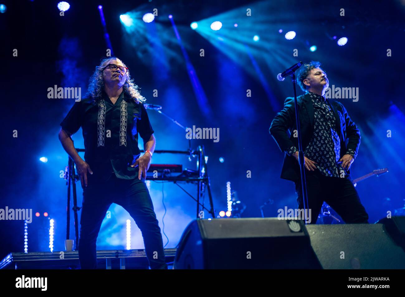 Mexican band Cafe Tacvba performing live at Vive Latino 2022 Music ...