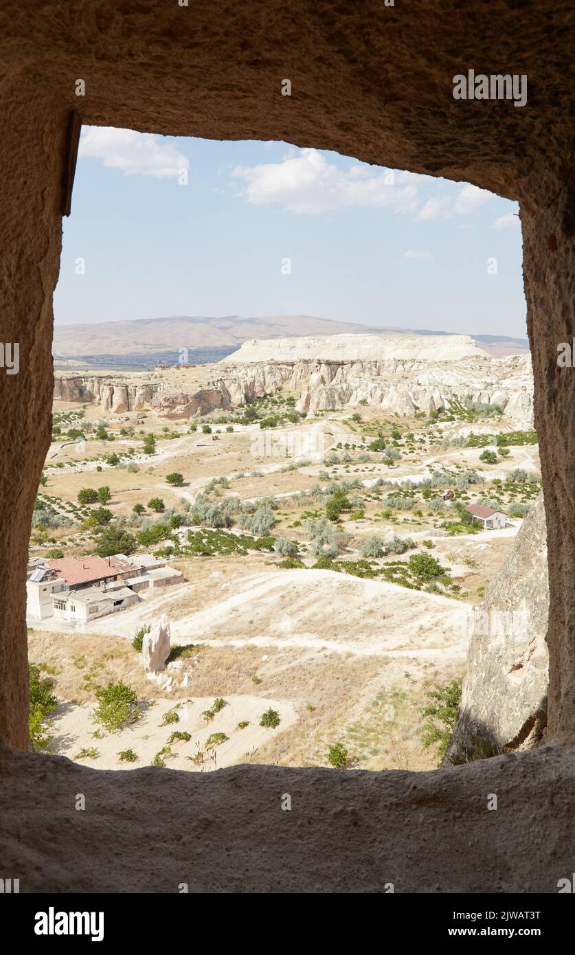 Walking Through Cappadocia's Cavusin Castle Stock Photo - Alamy