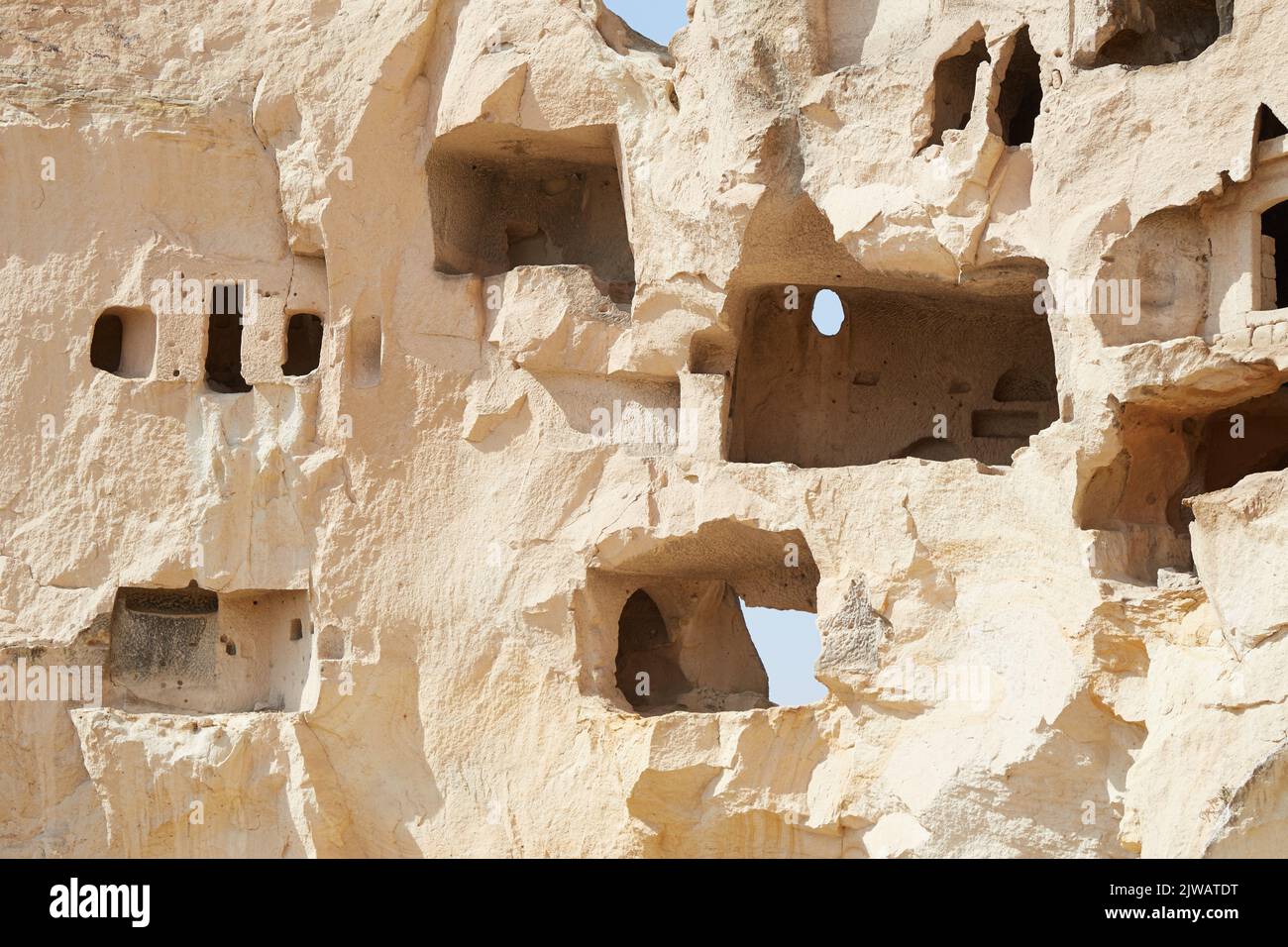 Walking Through Cappadocia's Cavusin Castle Stock Photo - Alamy