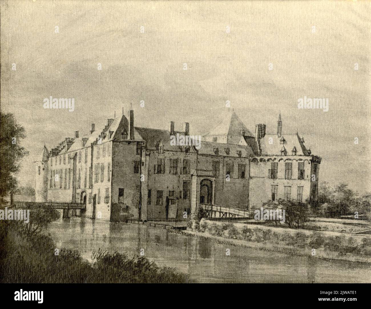 View of the castle in IJsselstein from the east Stock Photo - Alamy