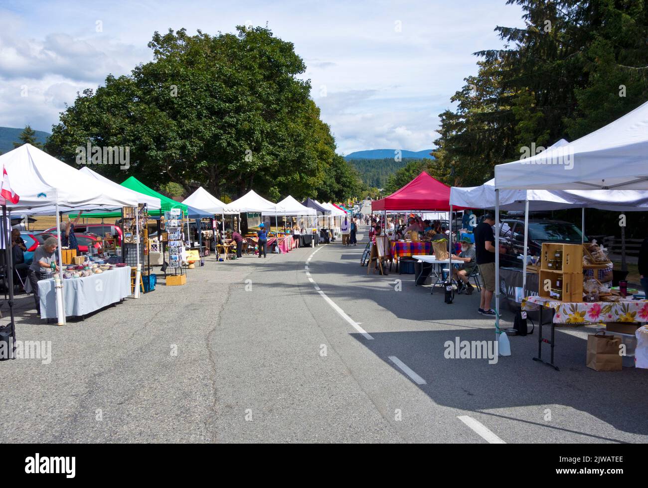 Saturday Farmers and Artisans market in Sechelt, BC, on the Sunshine ...