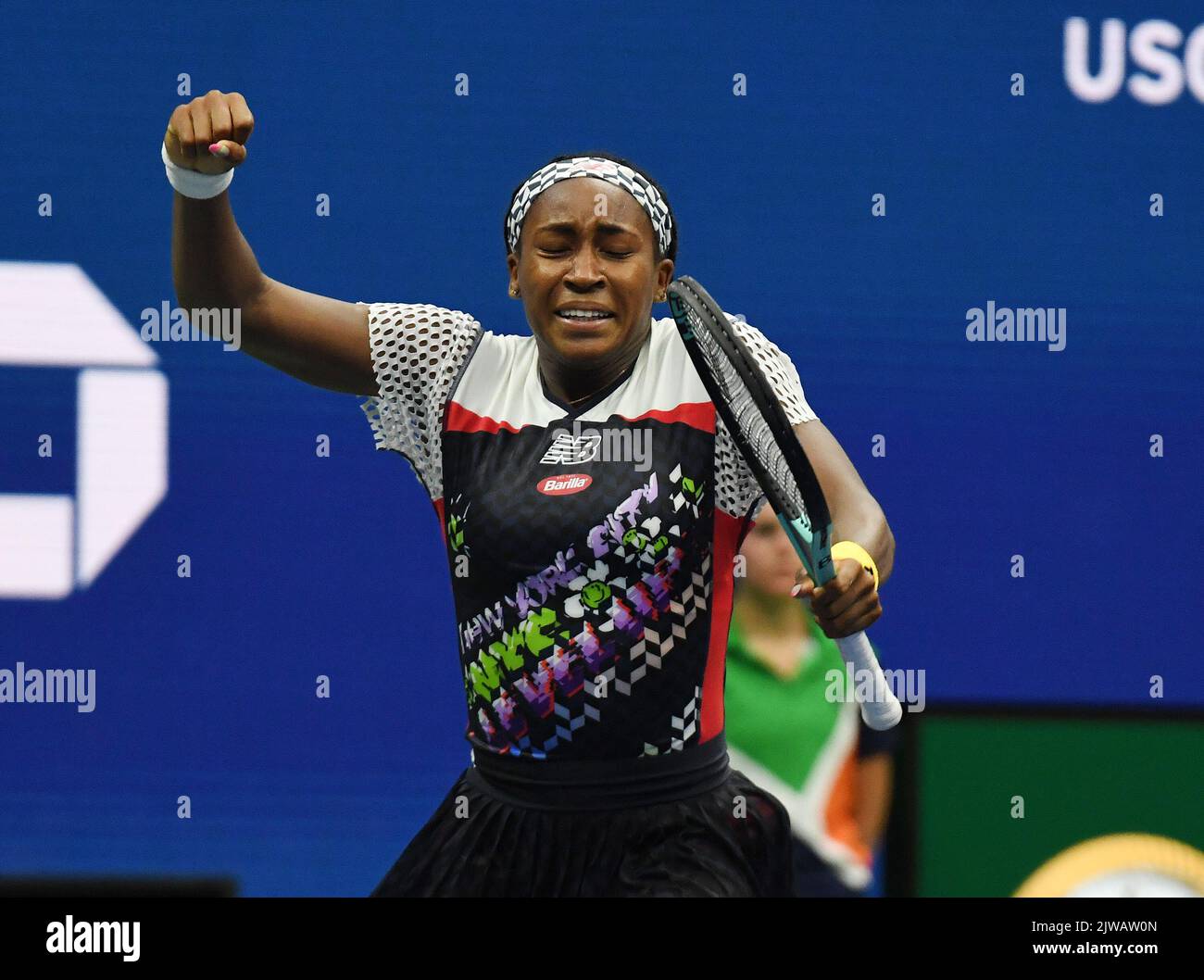 Coco gauff us open 2022 flushing hi-res stock photography and images ...