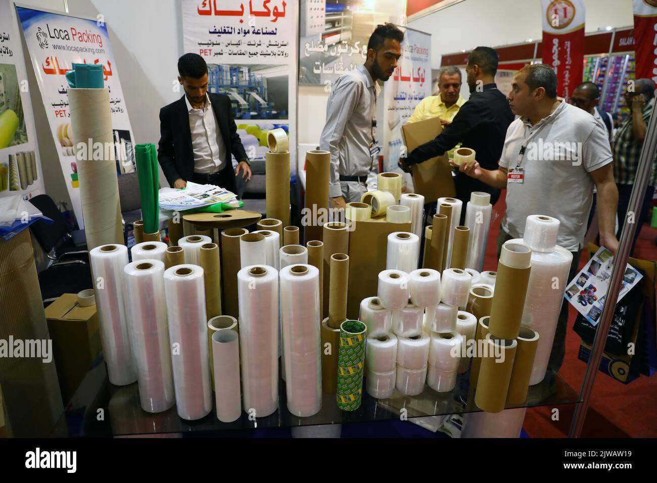 Cairo, Egypt. 4th Sep, 2022. People visit the 14th Paper Middle East ...