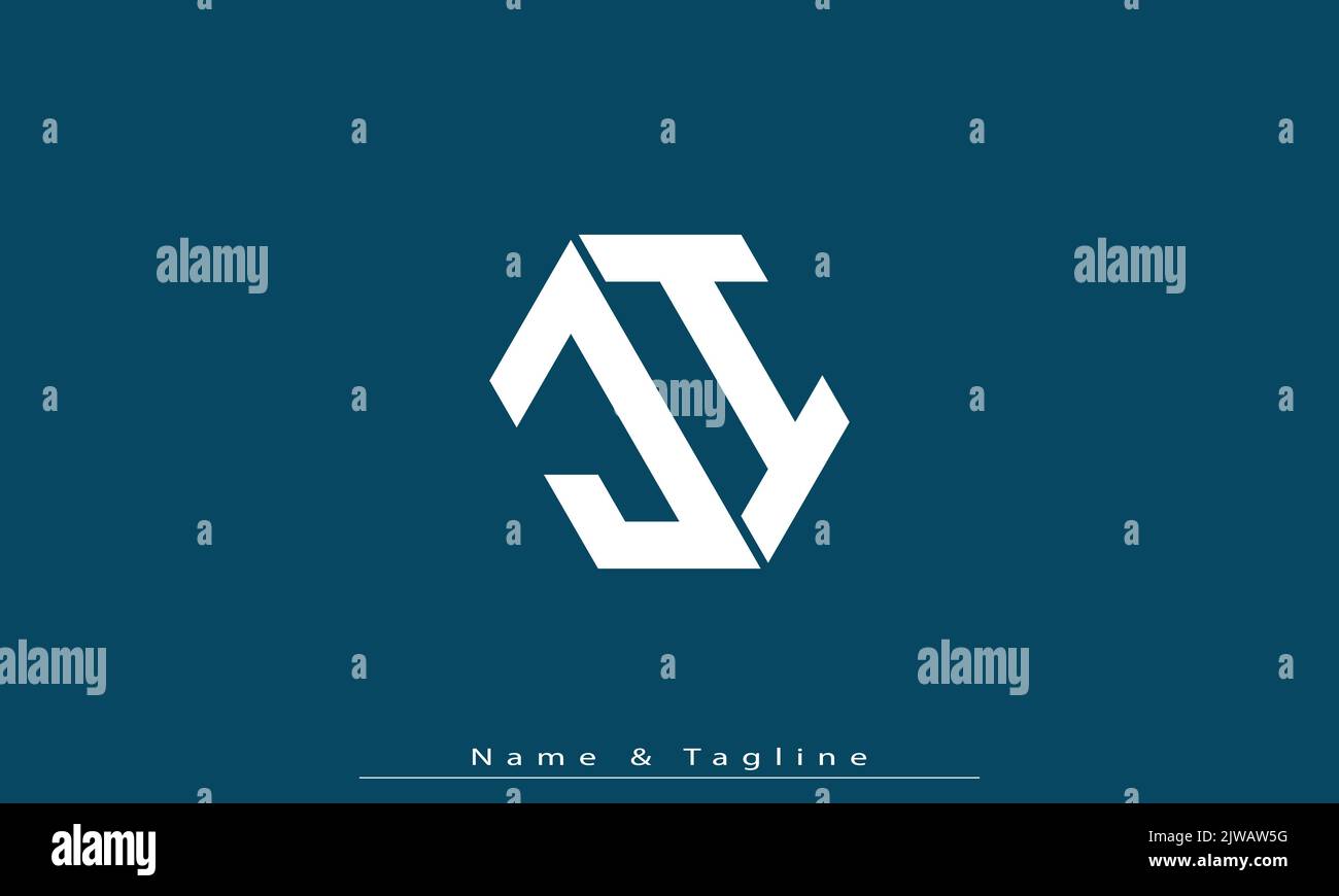 Alphabet letters Initials Monogram logo JI , IJ Stock Vector Image ...