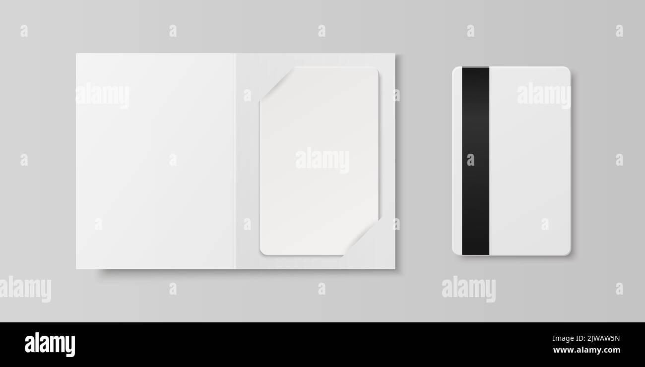 Vector 3d Realistic White Guest Room, Plastic Hotel Apartment Keycard ...