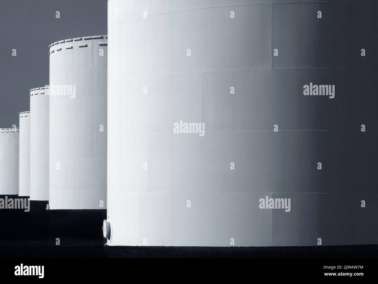 Oil storage tanks Stock Photo - Alamy