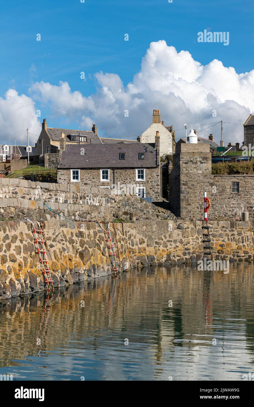 2 September 2022. Portsoy, Aberdeenshire,Scotland. This is Portsoy's ...