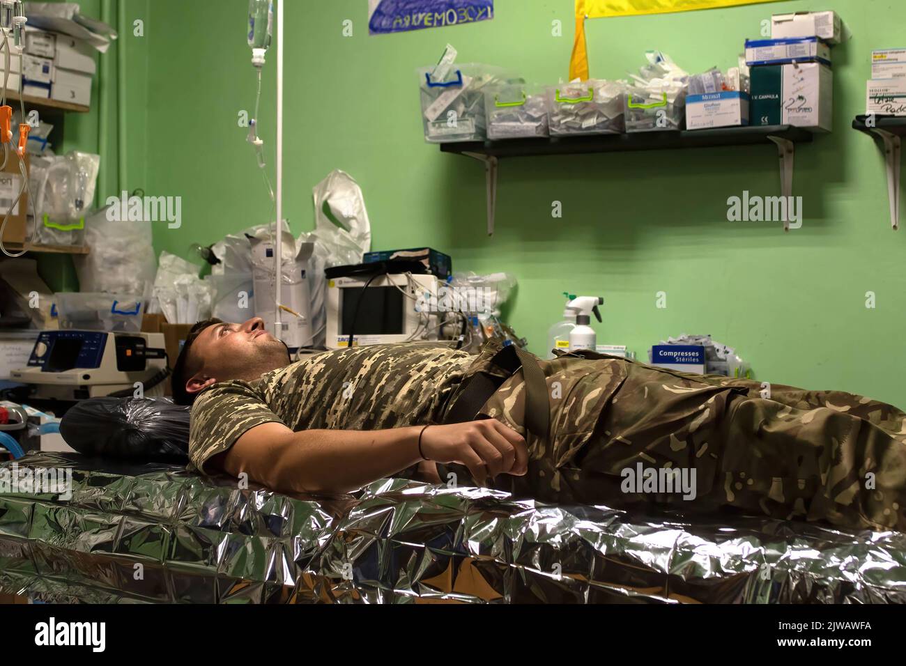 On the front line in Dnipro at the military stabilisation hospital, a ...