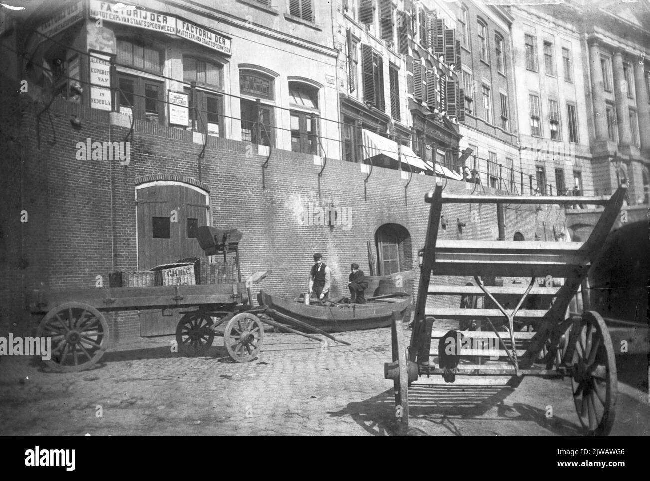 View of the Werf and the Werfkelder on the Oudegracht in Utrecht at the ...
