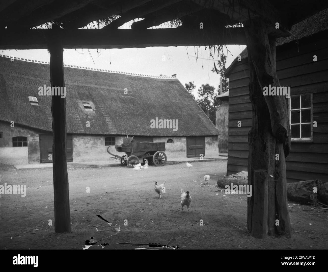 Farm yard buildings in Black and White Stock Photos & Images - Alamy