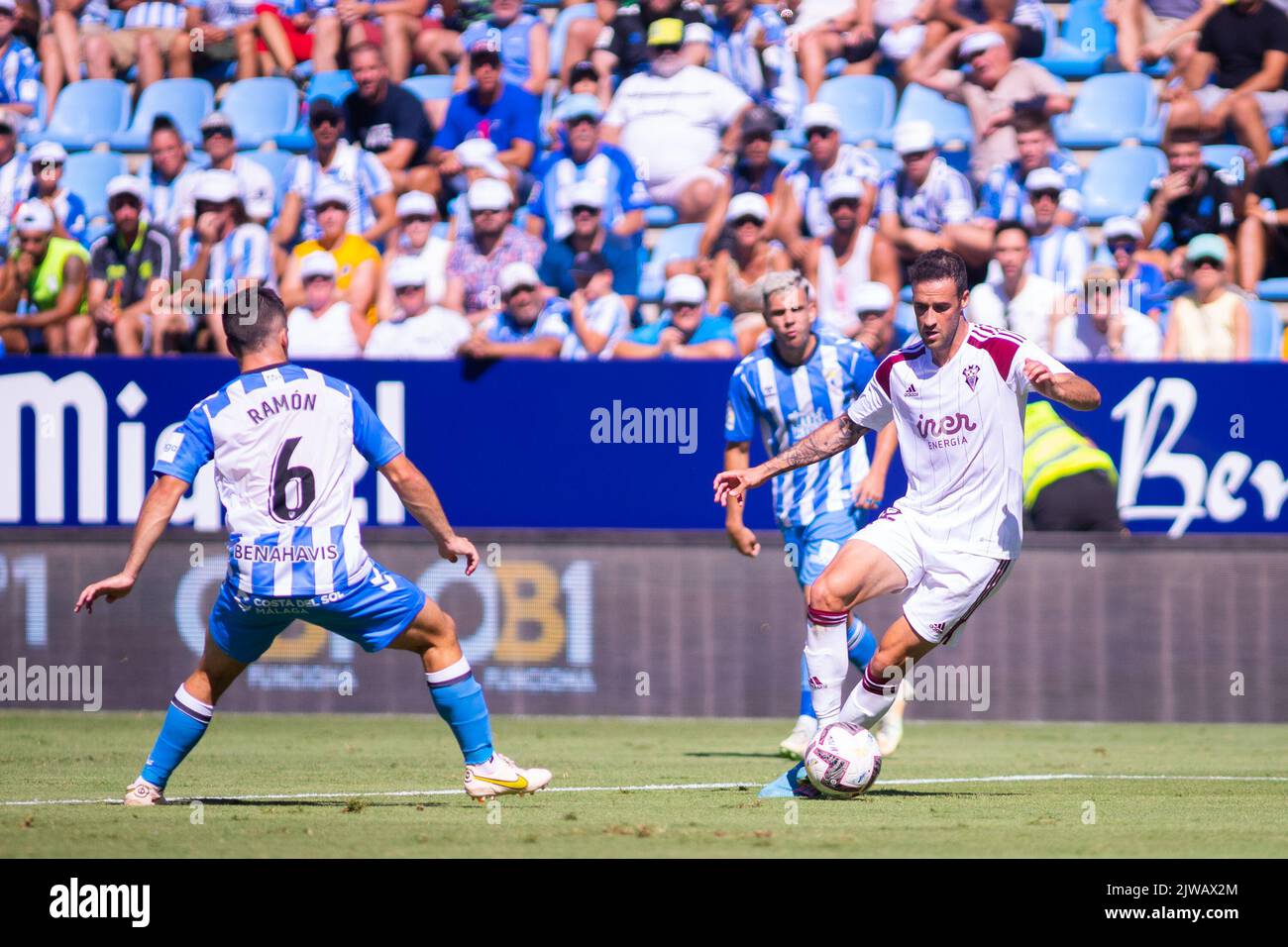 Malaga, Spain. 04th Sep, 2022. Ramon Enriquez (L) and Higinio Marin (R ...