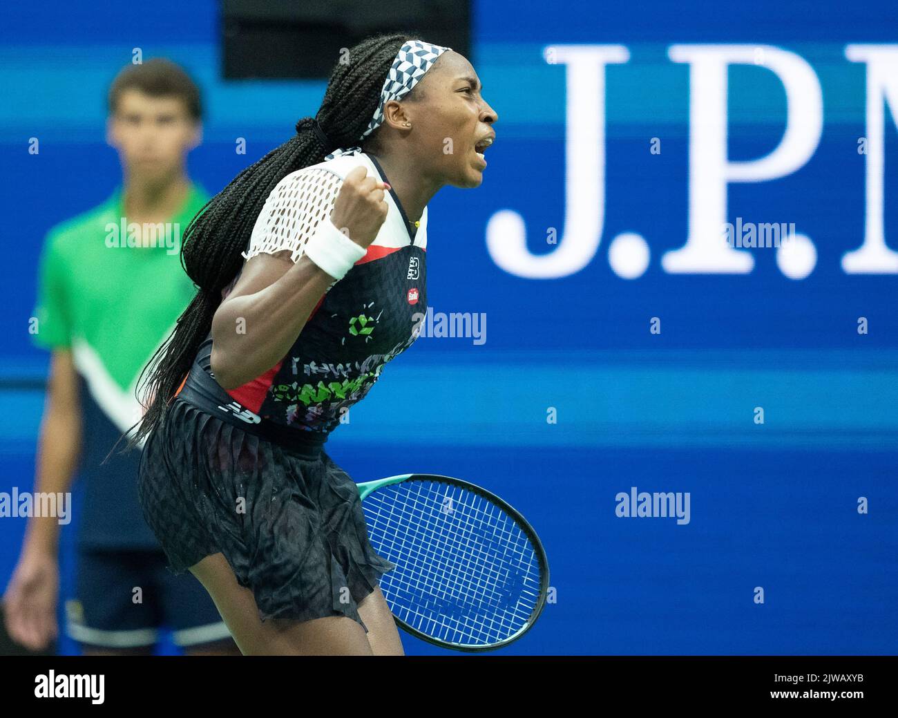 Coco gauff celebration hi-res stock photography and images - Alamy