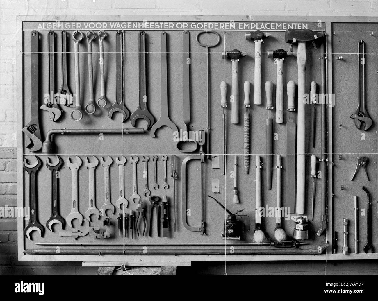 Image of the tool sign "General use for Wagenmeester on goods yards" of ...
