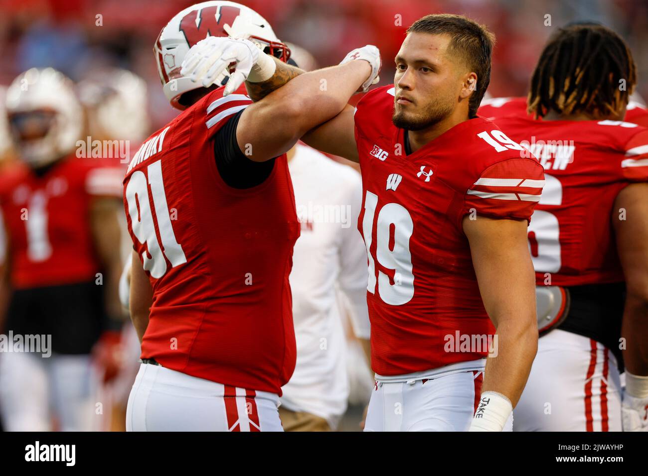 Madison, WI, USA. 3rd Sep, 2022. Wisconsin Badgers linebacker Nick ...