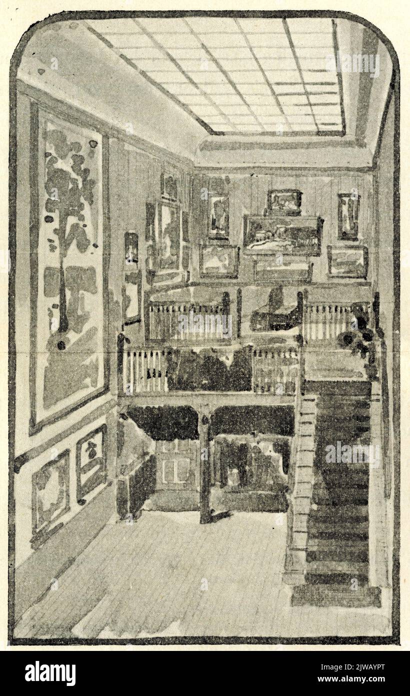 Interior of the exhibition hall of the Association for Art (Nobelstraat ...