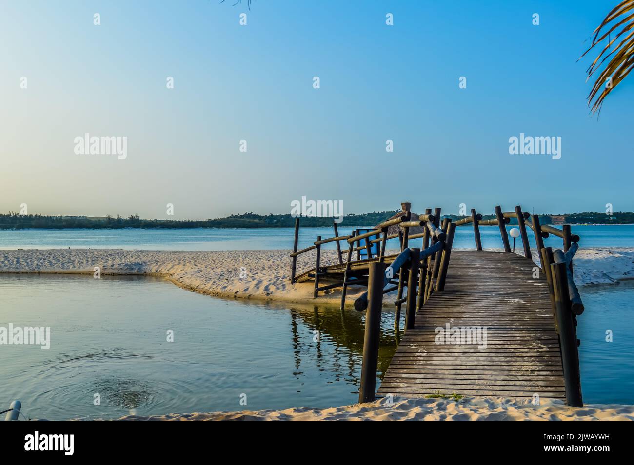 Beautiful ,pristine and Turquoise Maputo beach at Bilene with a lagoon ...
