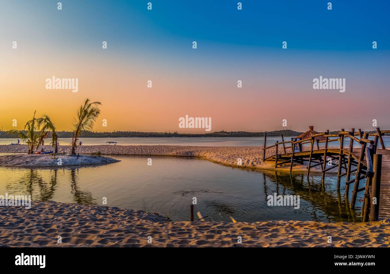 Beautiful ,pristine and Turquoise Maputo beach at Bilene with a lagoon ...