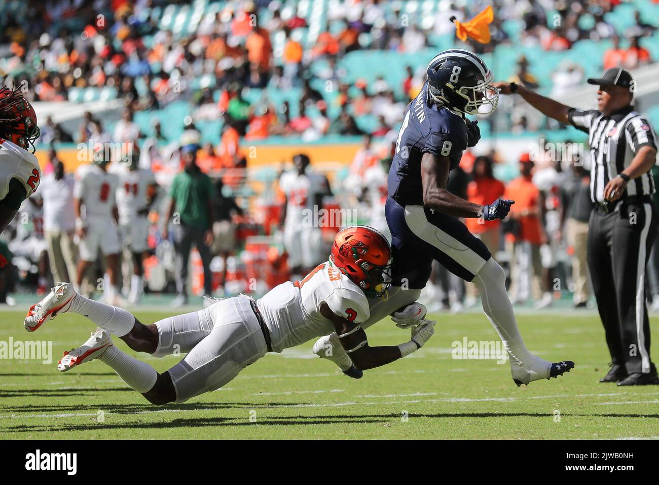 Miami Gardens, Florida, USA. September 4, 2022: Jackson State Tigers ...