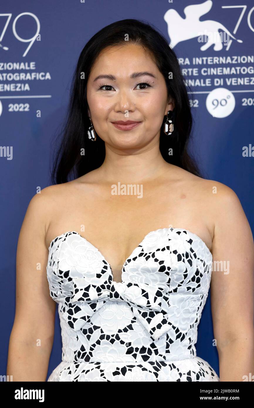Hong Chau attends the photocall of 'The Whale' during the 79th Venice ...